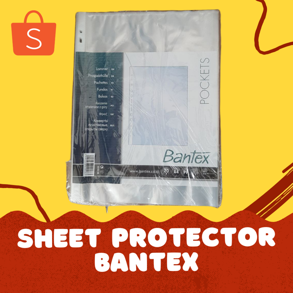 Jual Sheet Protector Bantex A4 (2044) & Folio/F4 (8843) Pax | Shopee ...