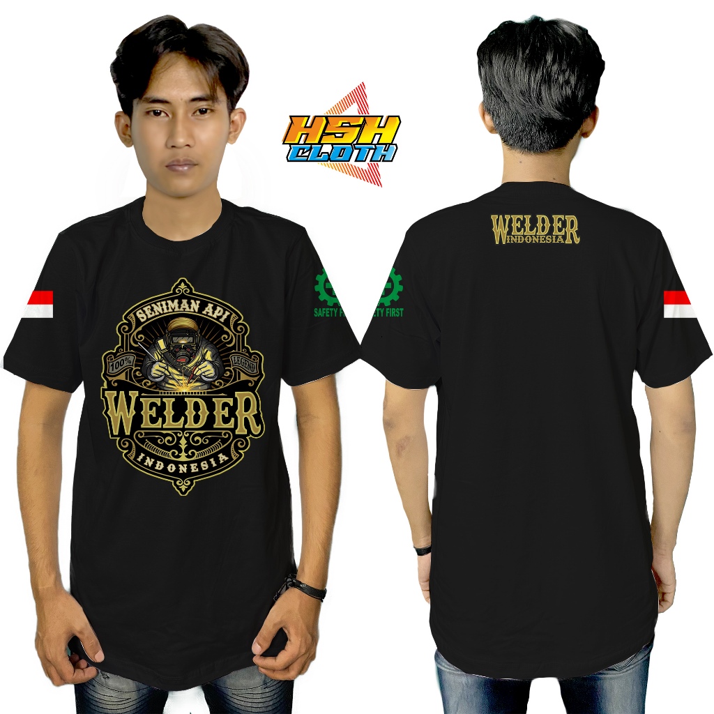 Jual Baju Kaos Distro Welder Indonesia Retro Art Simple Seniman Api ...