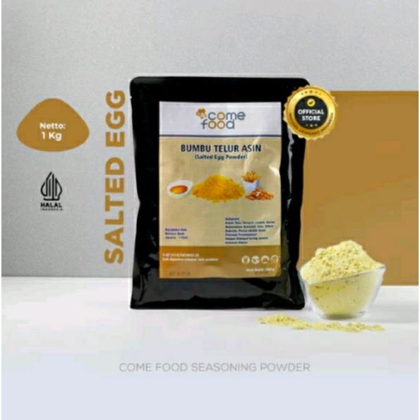 Jual Come Food Salted Egg Powder / Bubuk bumbu tabur Telur Asin / 1 kg ...