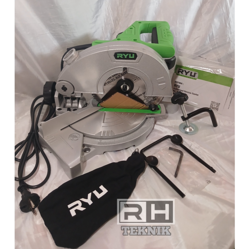 Jual Miter Saw Ryu 7inch RMS180 / Miter Saw Ryu | Shopee Indonesia