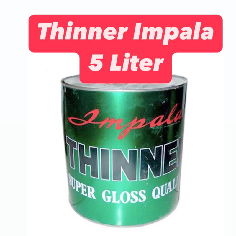Jual Thinner Kaleng Impala 5 liter Thiner Literan Galon | Shopee Indonesia