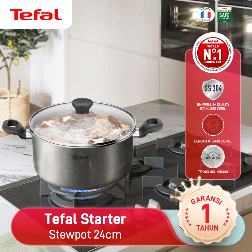 Jual Tefal Stewpot Panci Sup Stainless Steel Full Stewpot 24cm | Shopee Indonesia