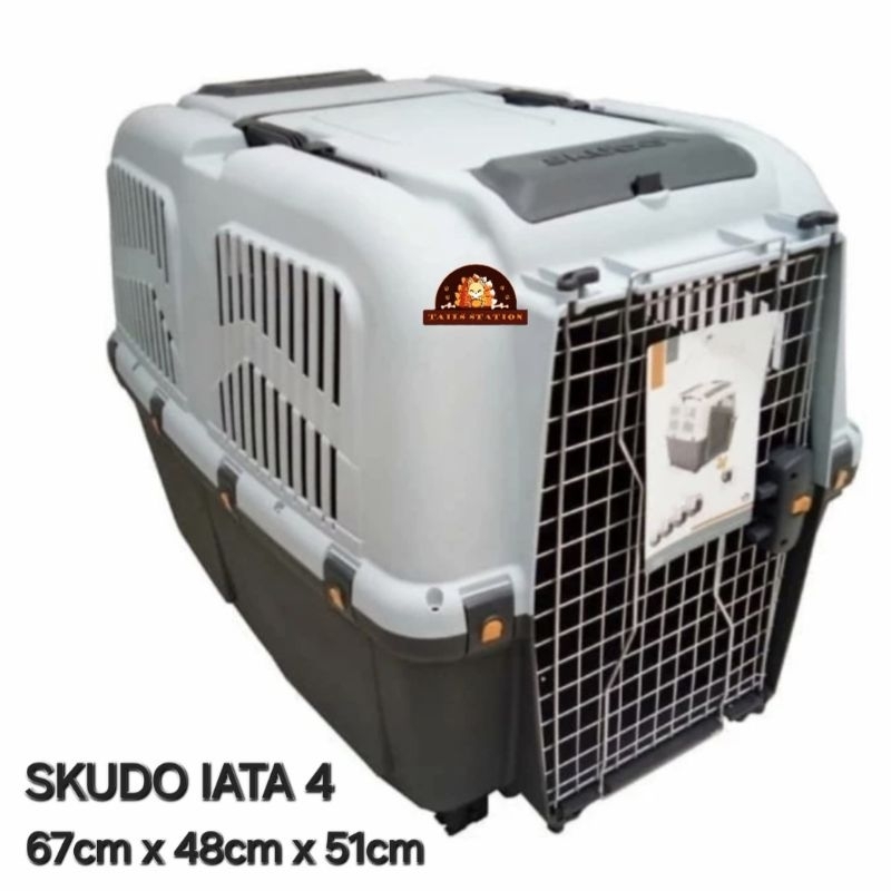 Jual SKUDO IATA 4 5 6 7 Pet Kennel Box Pet Cargo Carrier For Dog Cat ...