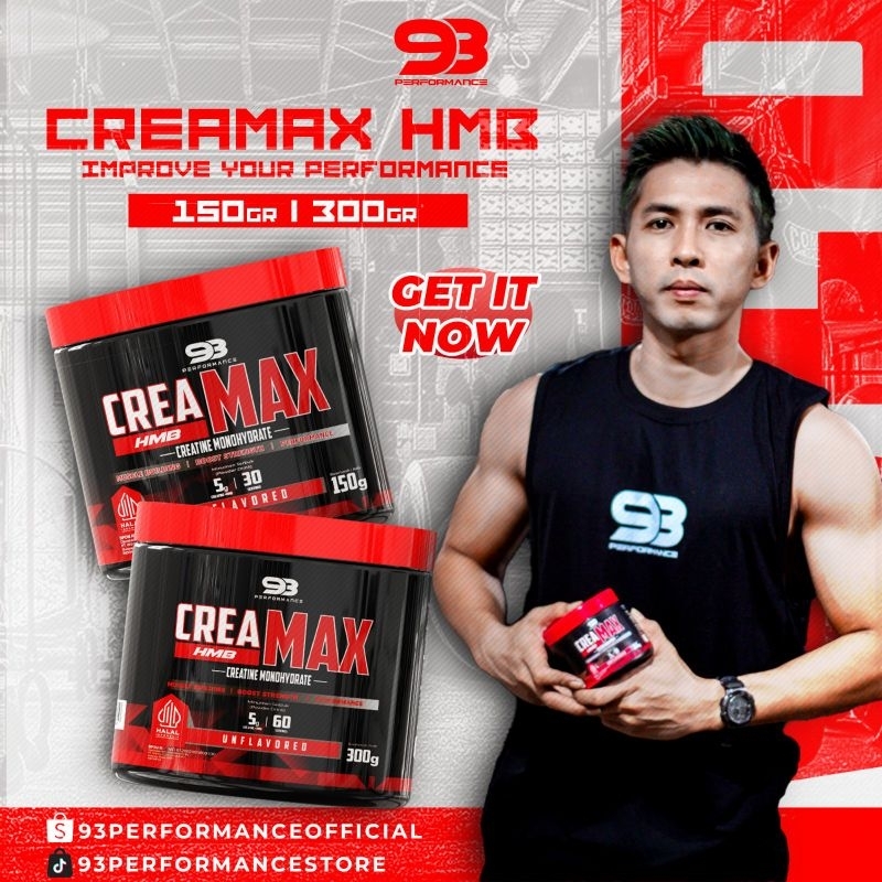 Jual 93 PERFORMANCE CREAMAX HMB CREATINE MONOHYDRATE MESH 200 + HMB 300 ...