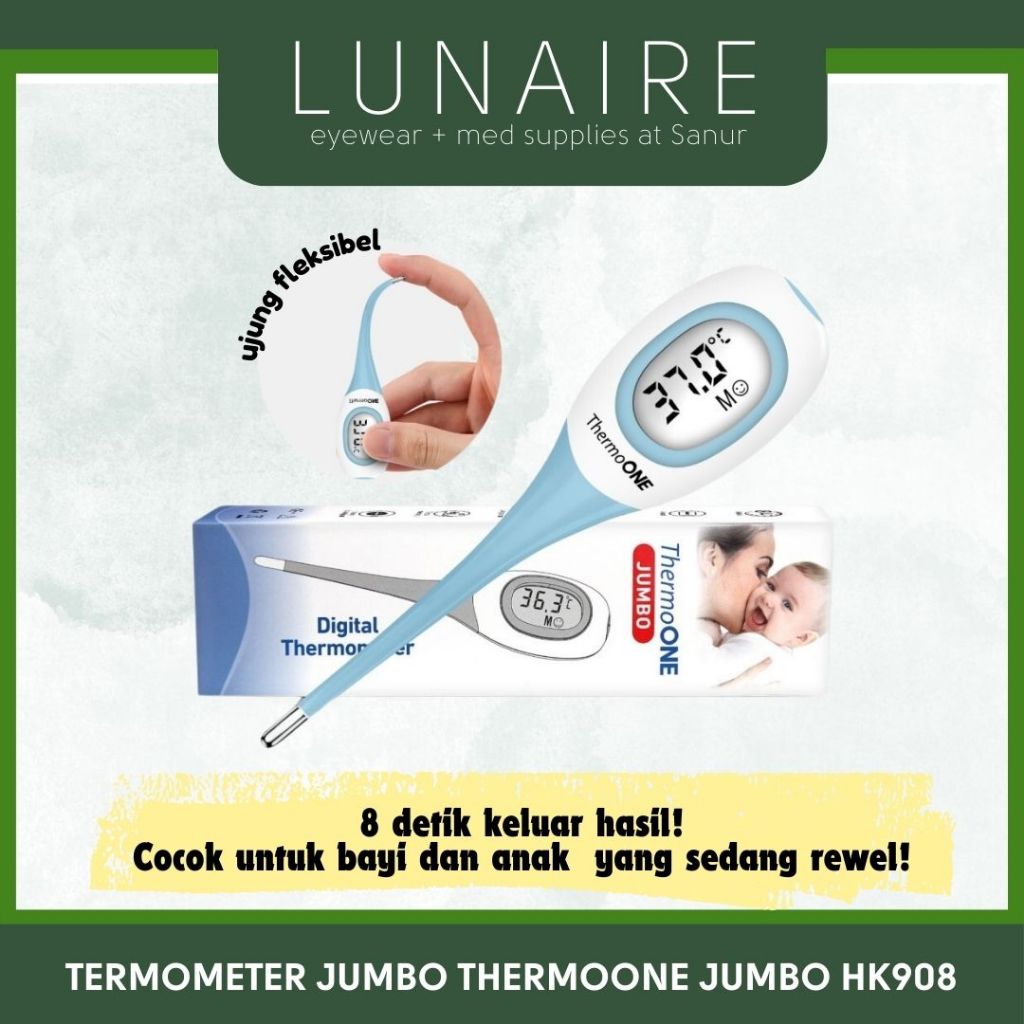 Jual Termometer Digital 8 Detik Onemed Thermoone Jumbo Thermometer ...