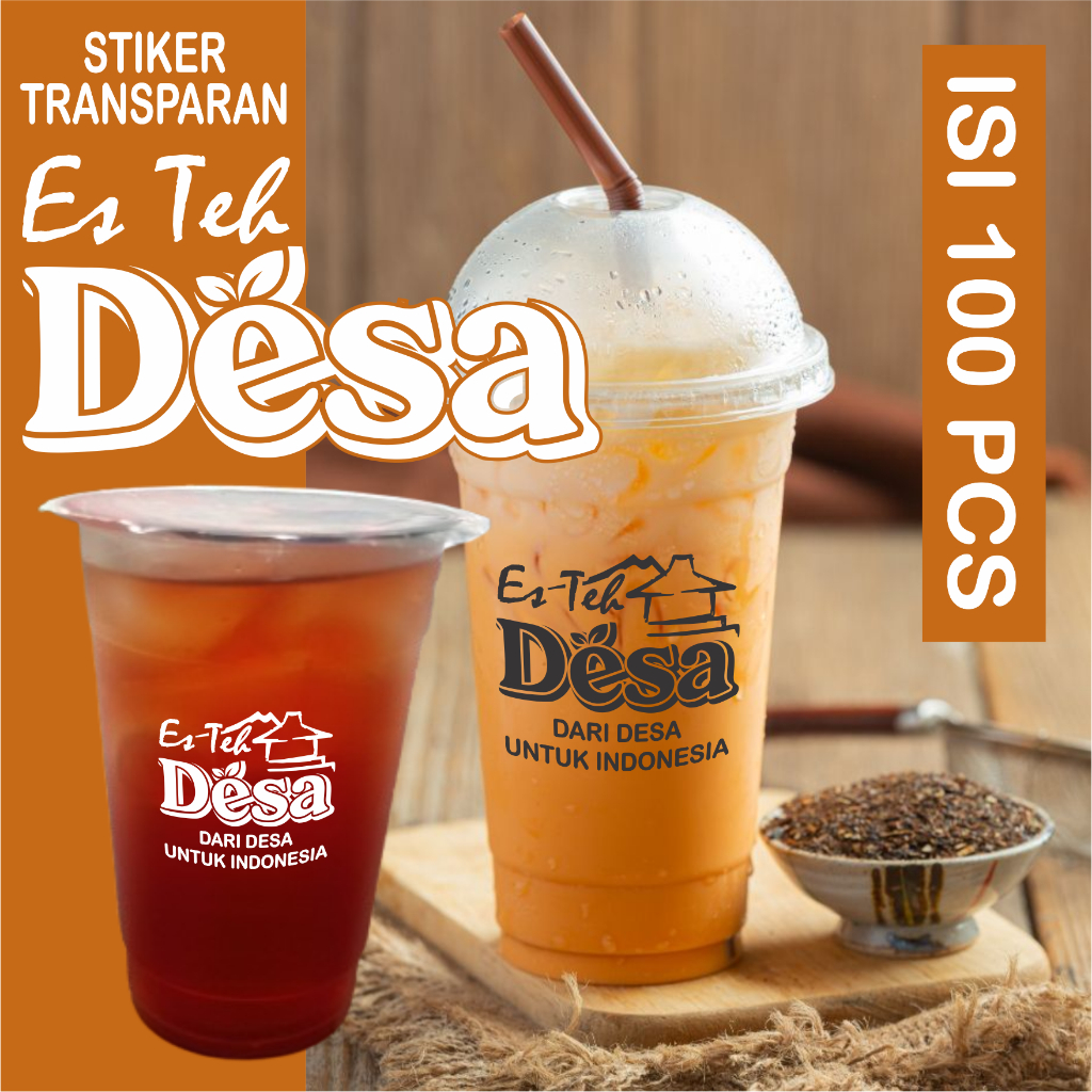 Jual Label Es Teh DESA ( Stiker Transparan ) Vol. 2 | Shopee Indonesia
