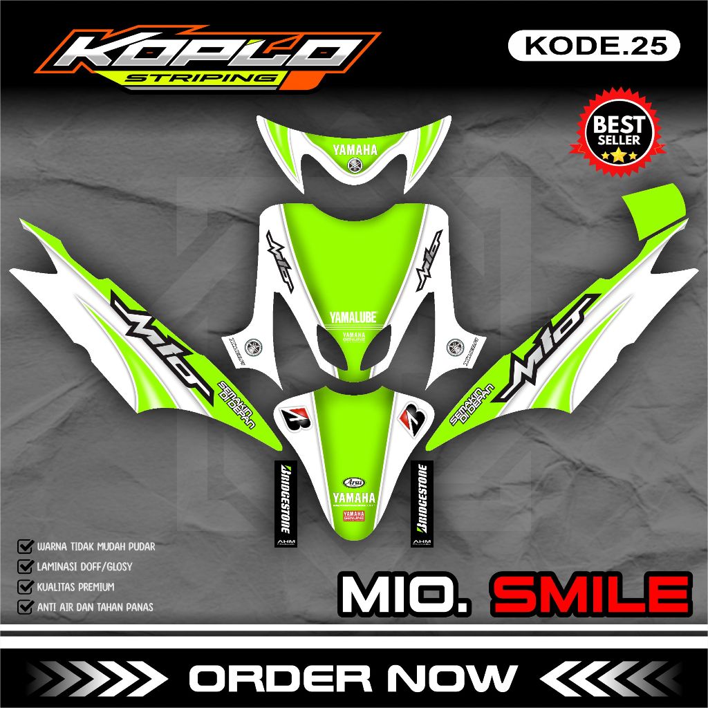 Jual Stiker Sticker Decal Full Body MIO Smile - Stiker Variasi Dekal ...