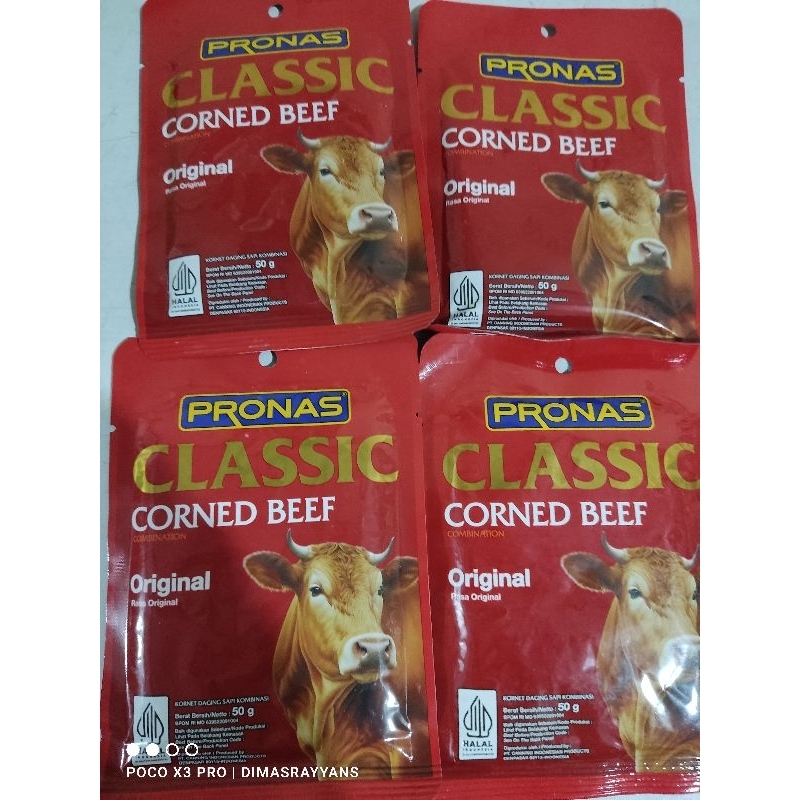 Jual PRONAS KORNET SAPI CLASSIC SACHET | Shopee Indonesia