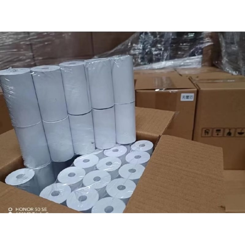 Jual kertas thermal kertas termal 57x30 struk resi full kertas tanpa ...