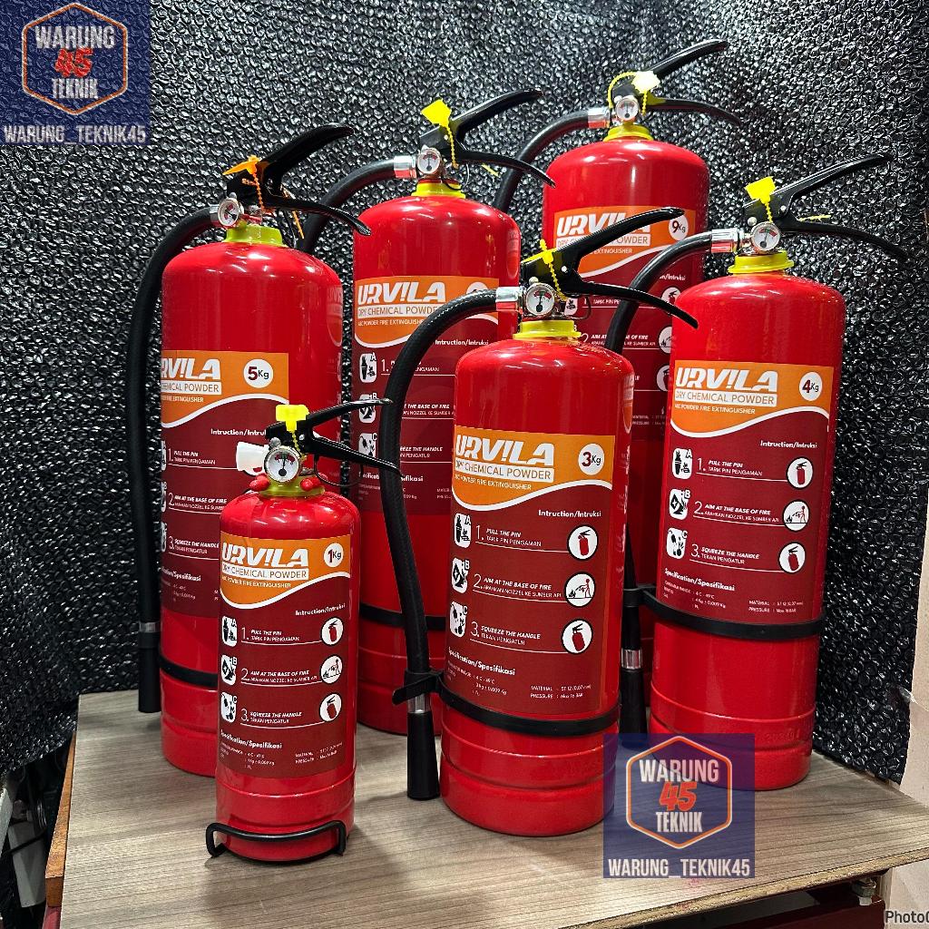 Jual APAR 9kg | 9 Kg bubuk ABC powder URVILA / set alat pemadam ...