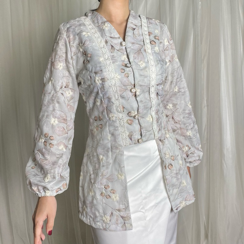 Jual KEBAYA KATUN BORDIR: Kebaya Casual / Kebaya Wisuda / Kebaya ...