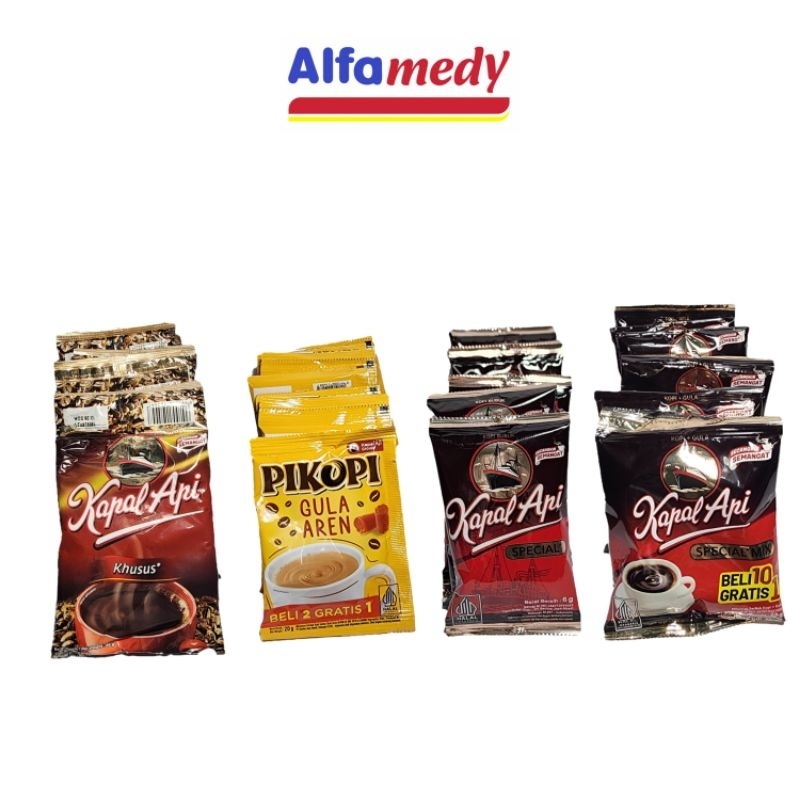 Jual kopi kapal api bubuk, mini 6gr, khusus, special mix, pikopi ...