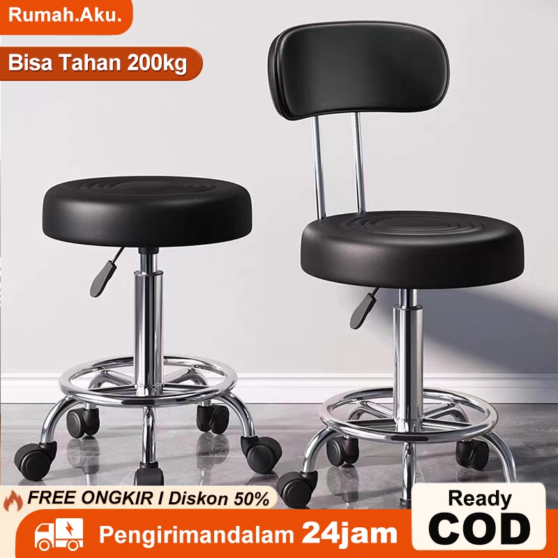 Jual RA Kursi Bar Besi Kursi Putar Hidrolik Kursi Salon Dengan Roda ...