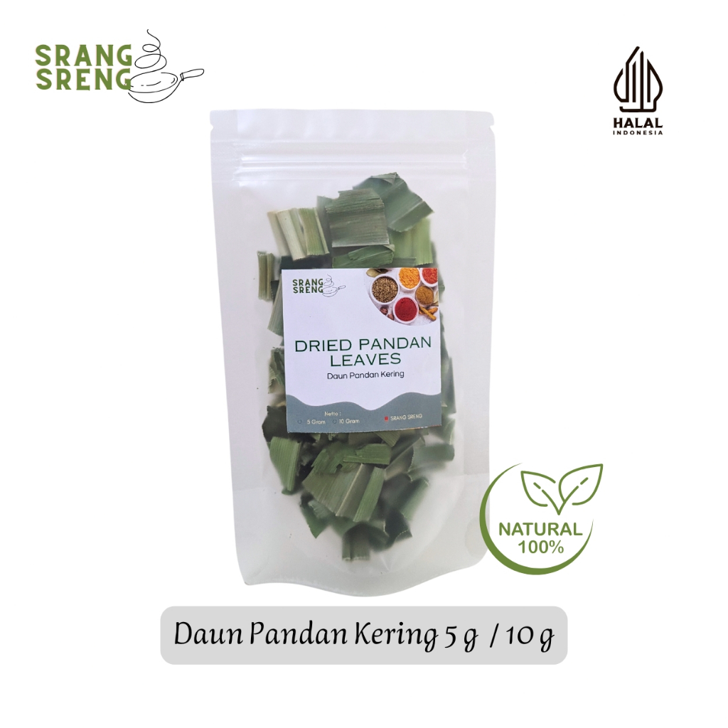 Jual Daun Pandan Kering 5 g & 10 g | Dry Pandan Leaves | Pandan Wangi ...