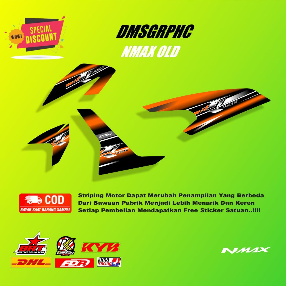 Jual STSICKER STRIPING YAMHA NMAX 155 OLD/LAMA VARIASI KEREN - STRIPING ...