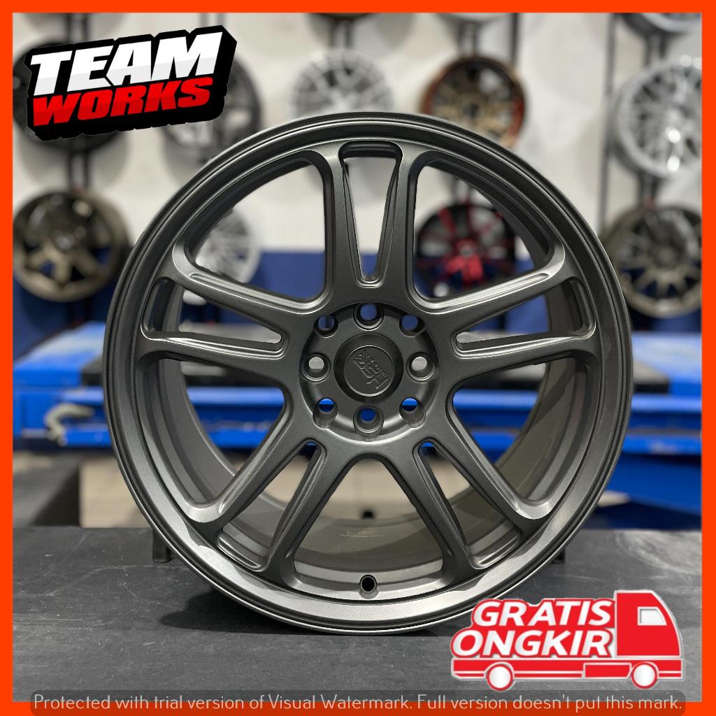 Jual VELG RACING HSR NX SPO 347 R17 PCD 4X100 DAN 4X114,3 ET45 MATE GREY MOBIL KIJANG GRAND ...