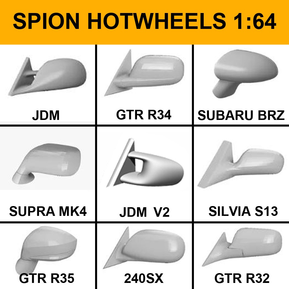 Jual HOT WHEELS CUSTOM diecast 1/64 SPION SIDE MIRROR hot wheels JDM ...