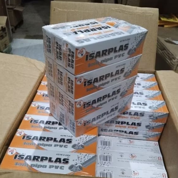 Jual ISARPLAST LEM PIPA PVC "TERMURAH" (1Lusin) | Shopee Indonesia