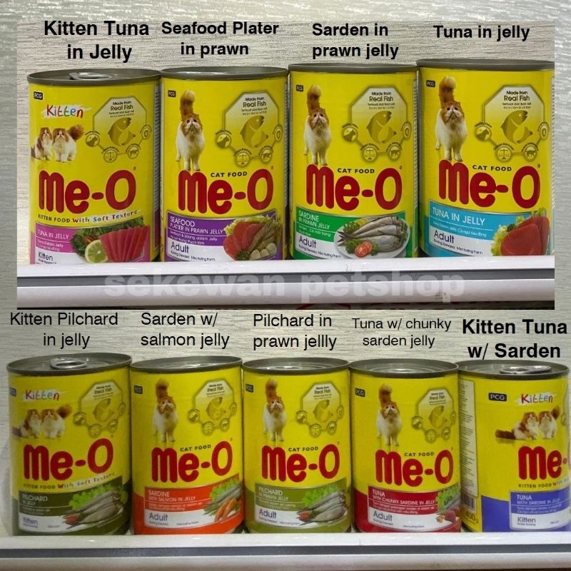 Jual ME-O / MEO KALENG ADULT TUNA/TUNA WITH CHUNKY SARDEN 1 DUS-400GR ...