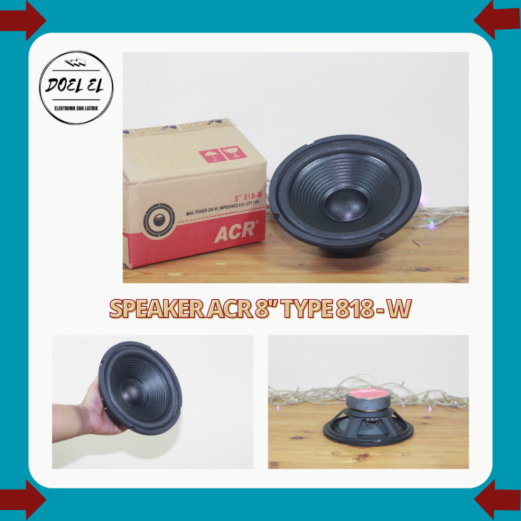 Jual DOEL EL SPEAKER ACR 8" TYPE 818 - W | Shopee Indonesia