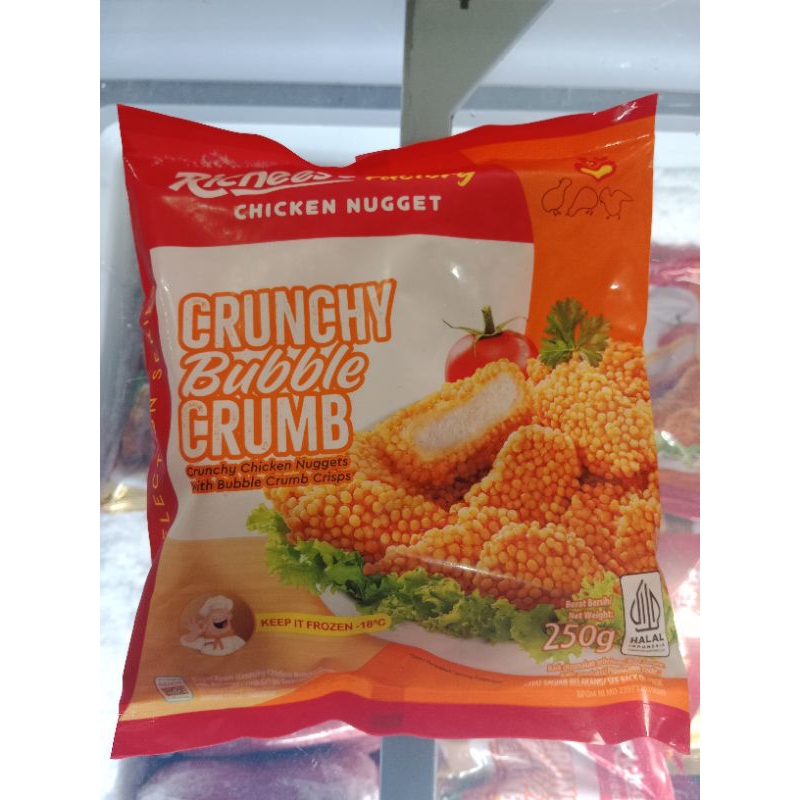 Jual Nugget Crunchy bubble crumb richeese factory 250 gr | Shopee Indonesia