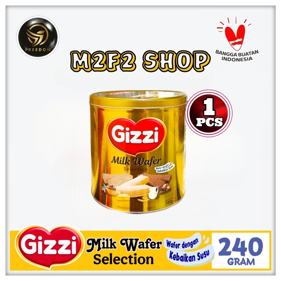 Jual Gizzi Festive Wafer & Milk Biskuit Selection Tin | Kaleng - 240 gr ...