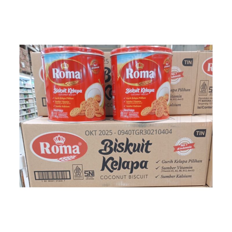 Jual ROMA BISKUIT KELAPA ISI 6 PCS/1 DUS | Shopee Indonesia