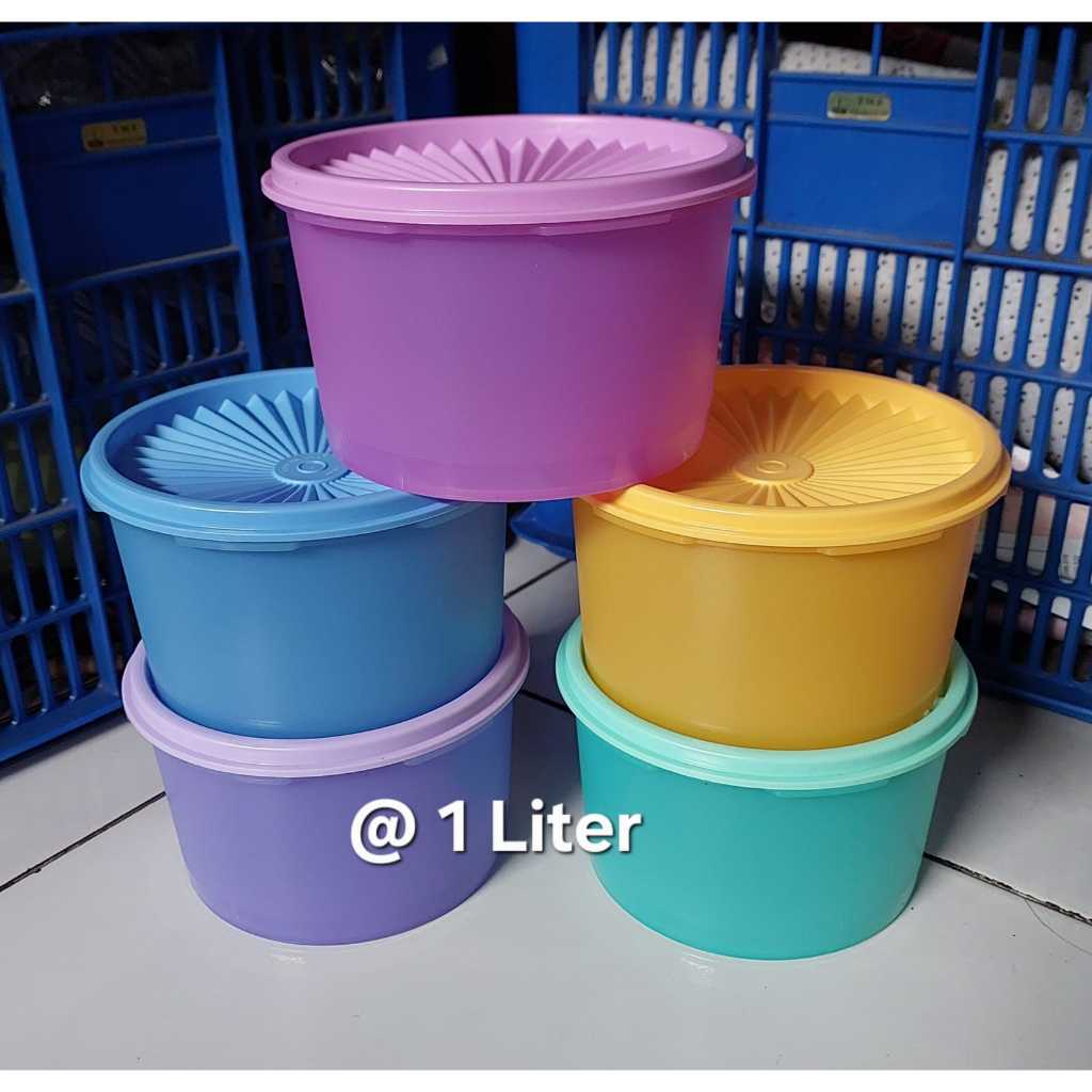 Jual TUPPERWARE Toples Kecil Midi Deco Canister 1 L (hrg satuan ...