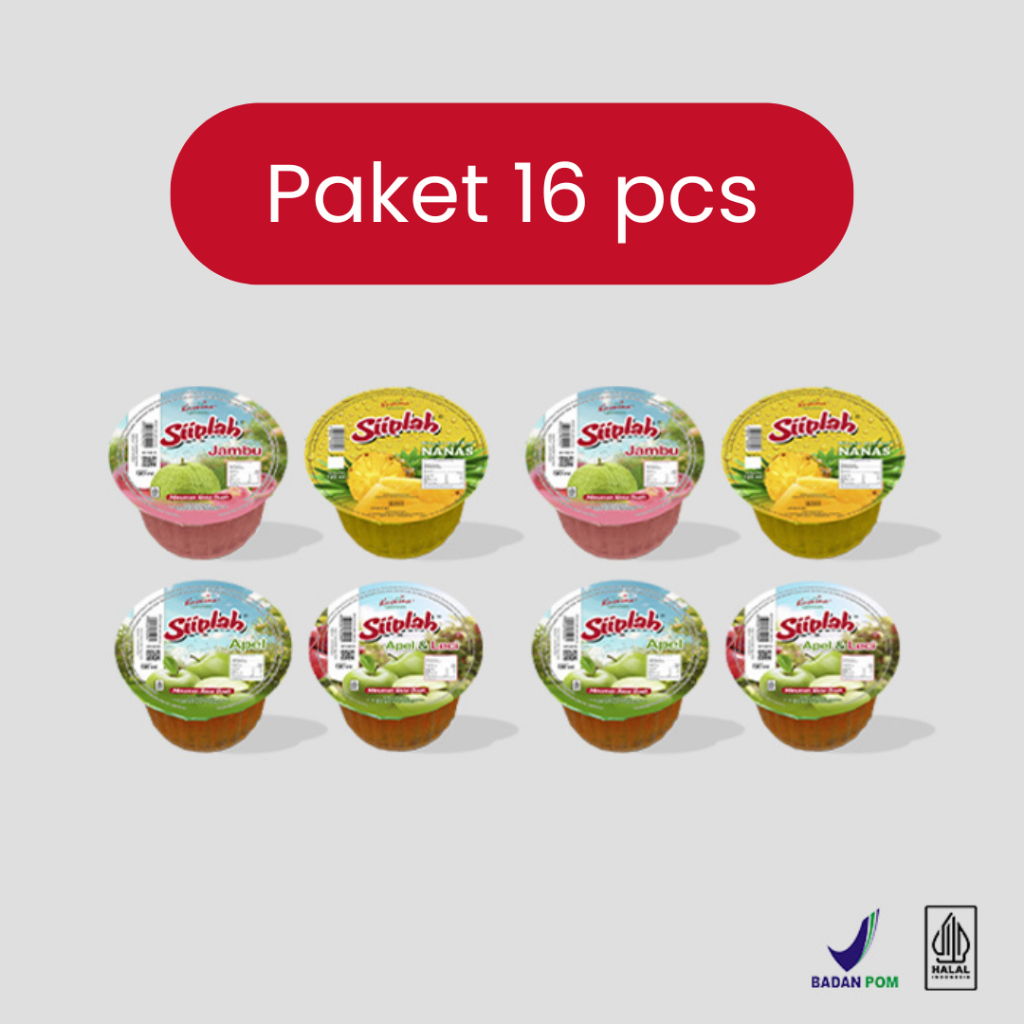 Jual Siiplah Minuman Sari Buah Rasa Apel Jambu Nanas Apel Leci Cup ...