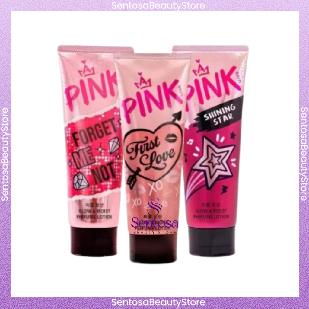 Jual PINK SKIN Perfume Lotion 180 ml - Hand Body | Shopee Indonesia