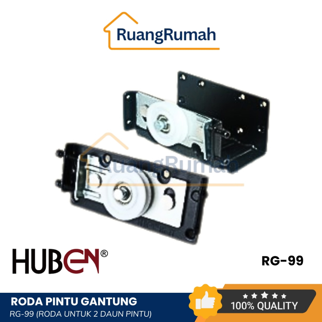 Jual HUBEN RG-99 Set Roda Gantung 2 Pintu Sliding Geser Lemari | Shopee Indonesia