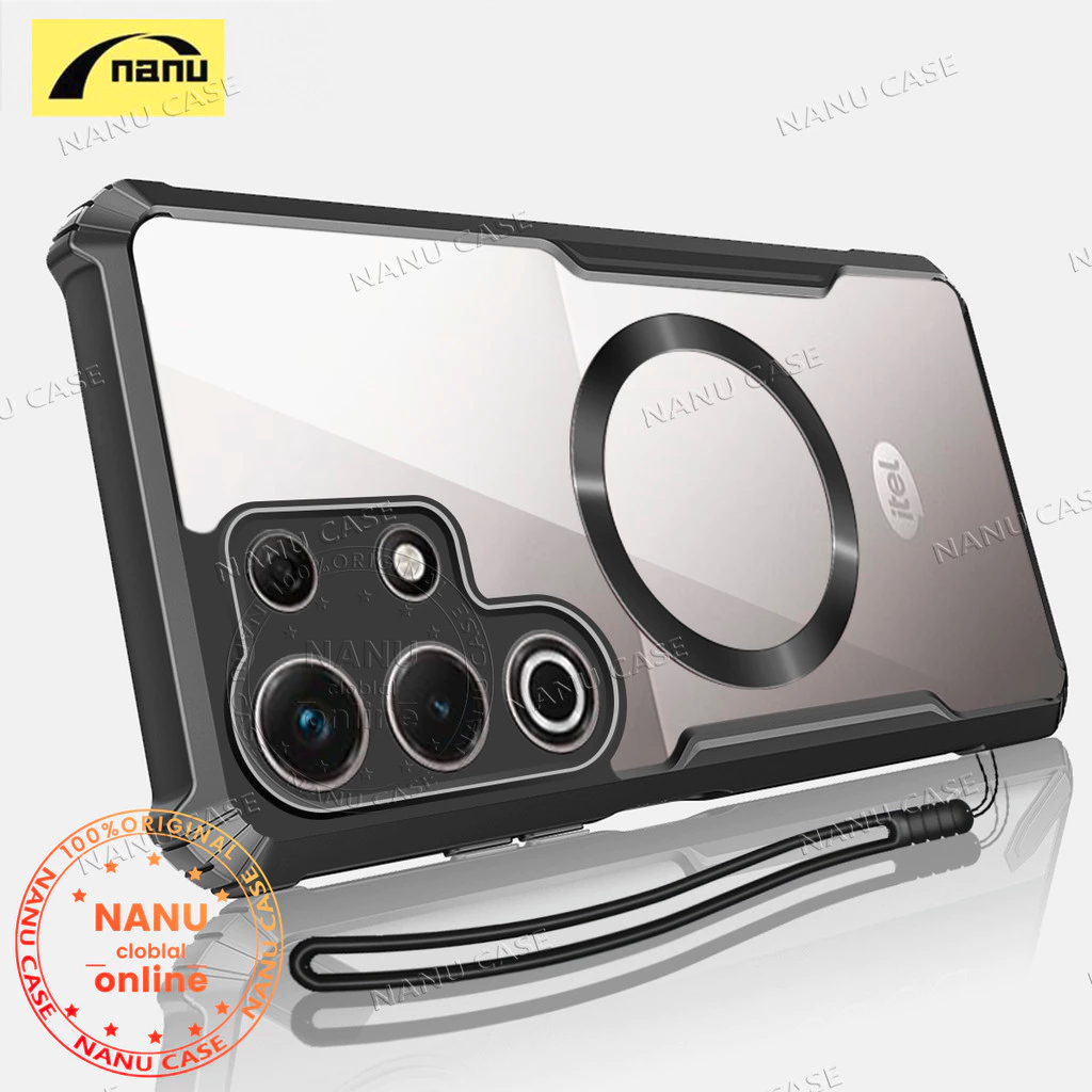 Jual Case ITEL S25 ULTRA S25U MAGSAFE Magnetic Beatle Bumper Transparan Clear Armor Hardcase ...