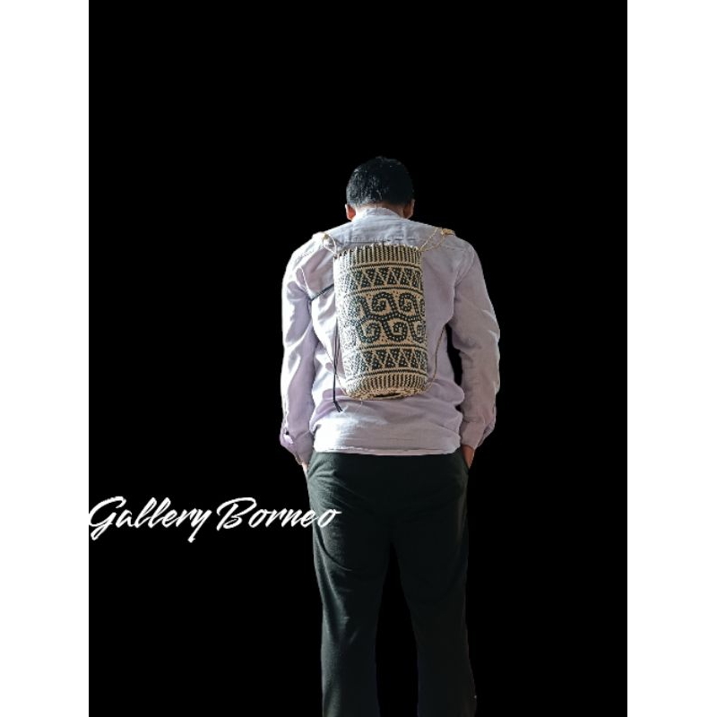 Jual Tas anjat Rotan Ransel Kain Puring Handmade Khas Dayak Kalimantan ...