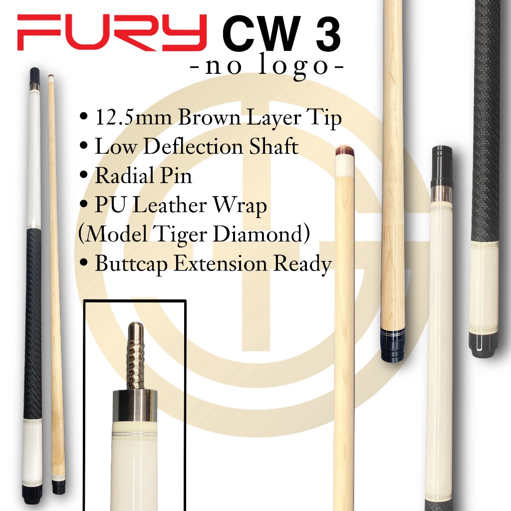 Jual Fury CW3 White No Logo - New | Shopee Indonesia