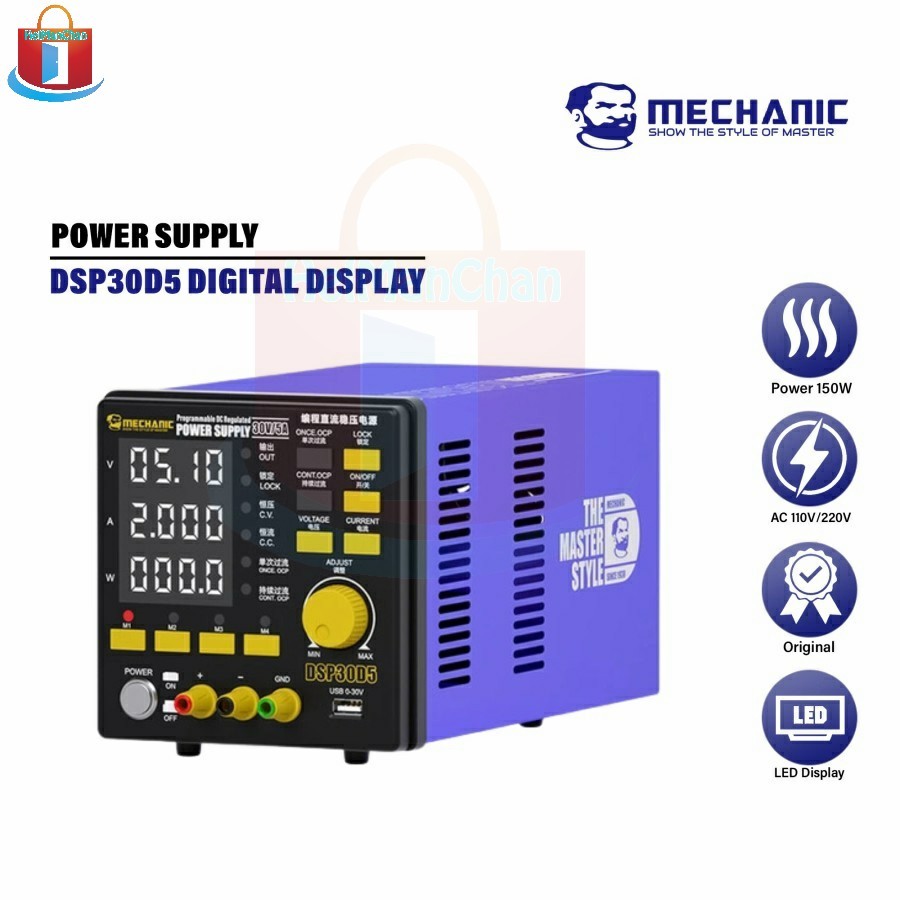 Jual Mechanic DSP30D5 Power Supply 30vol 5 Amper Original - PSU Power ...