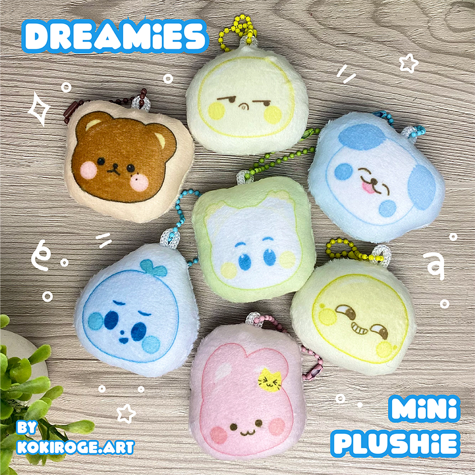 Jual DREAMIES MINI PLUSHIE KEYCHAIN fanart by kokiroge.art | Shopee ...