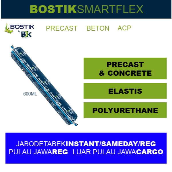 Jual Bostik Smartflex Smart Flex/ Bostik PU Sealant / Bostik Sosis 600 ml | Shopee Indonesia
