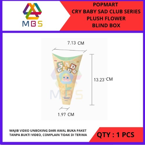 Jual ORIGINAL 100% POPMART SUNSET CONCERT SAD CLUB CRY BABY PLUSH ...