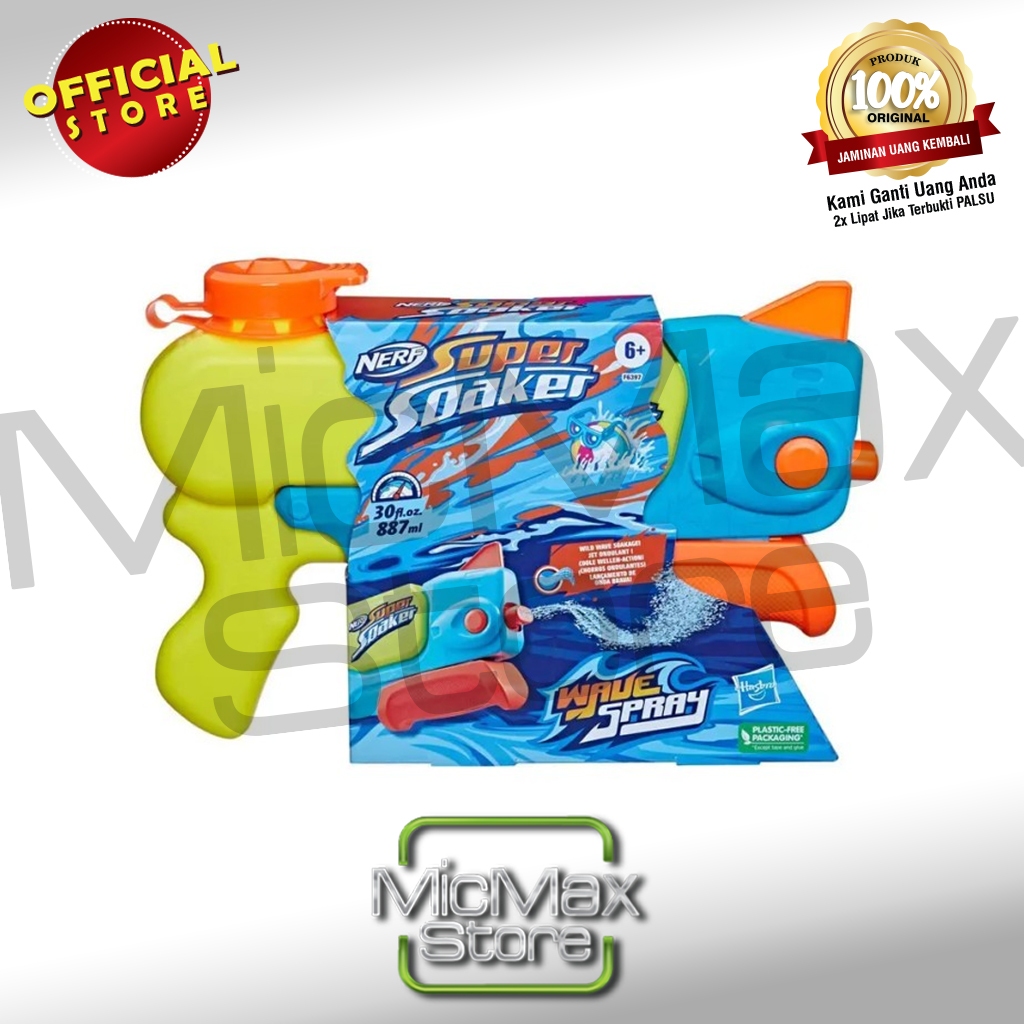 Jual Nerf Super Soaker Wave Spray Water Blaster F6397 | Shopee Indonesia