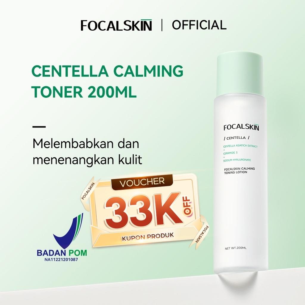 Jual FOCALSKIN Cica Hydrating Calming Centella Acne Toning Toner ...