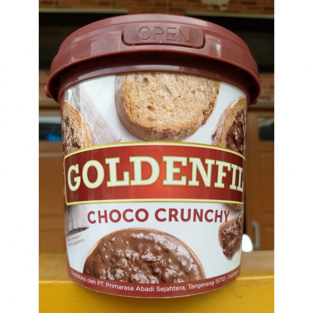Jual Goldenfil Choco Crunchy 1 KG (SELAI COKLAT ROTI) | Shopee Indonesia