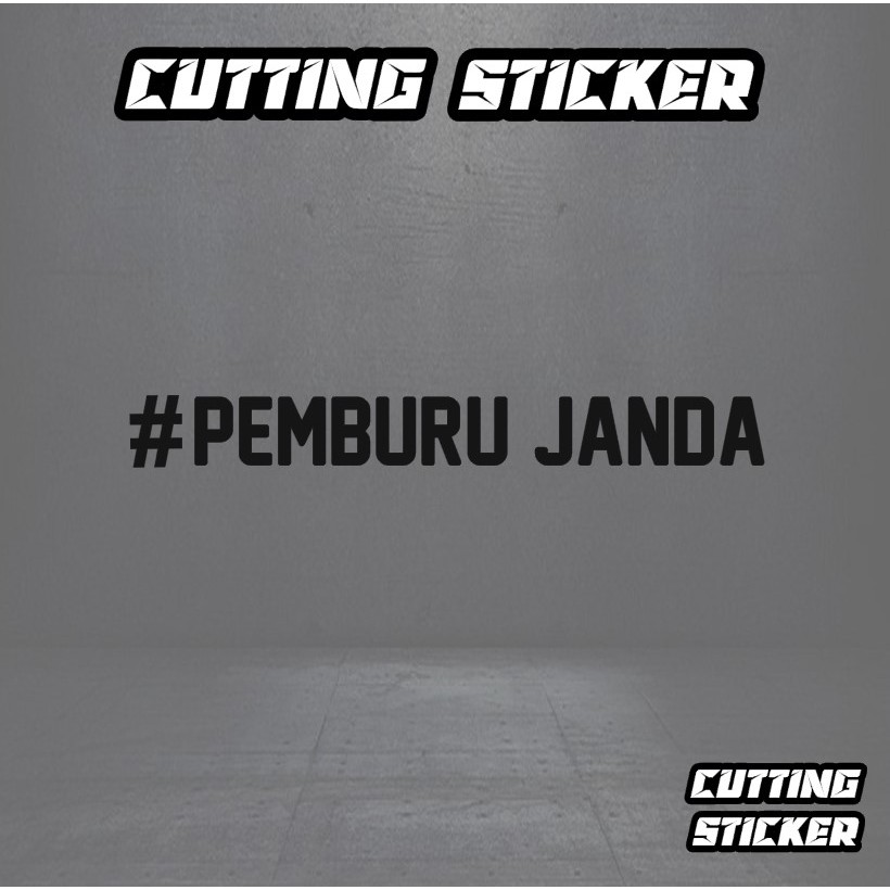 Jual PEMBURU JANDA - Cuuting Sticker Terlaris | Shopee Indonesia