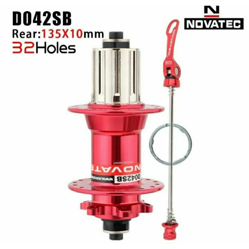 Jual FreeHub Novatec 32 Hole Six Bolt Bearing D042 SB Jangkrik | Shopee ...