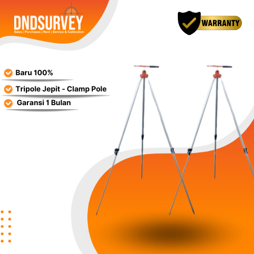 Jual Tripole Jepit / Capit Clamp Pole Standing Rambu Ukur Prisma Mini ...
