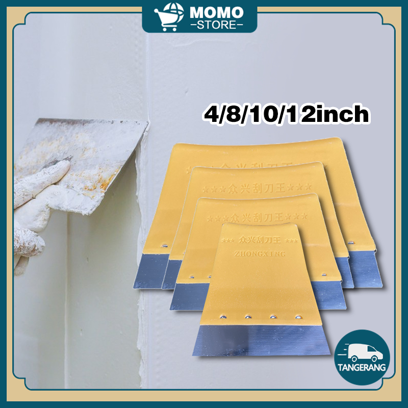 Jual 6/8/10/12" Pisau Plamir Tembok / Kape Dempul Stainless Skrap ...