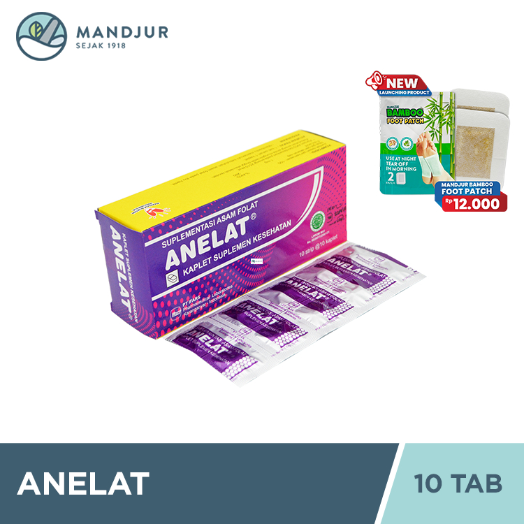 Jual Anelat Strip 10 Kaplet - Suplementasi Asam Folat Ibu Hamil ...
