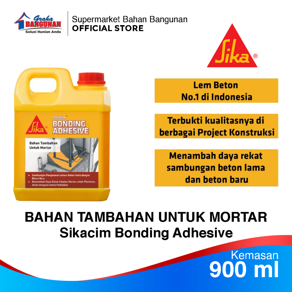 Jual Bonding Agent / Lem Beton / Sikacim Bonding Adhesive | Shopee ...