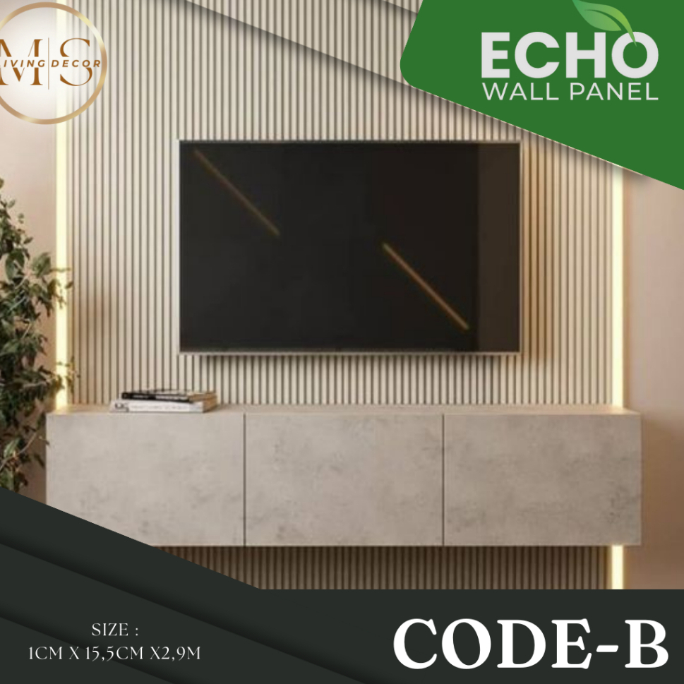 Jual WALL PANEL WPC / KISI KISI WALLPANEL / WPC PANEL ECHO KODE B HARGA ...