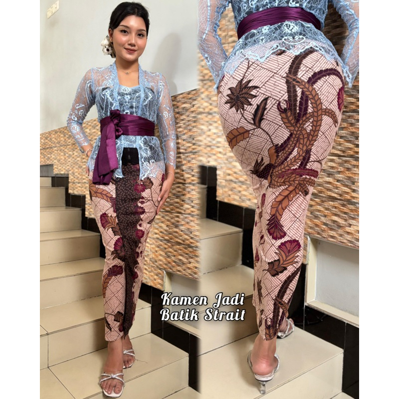 Jual kamen jadi batik strait / bawahan batik /kamen Katun Batik ...