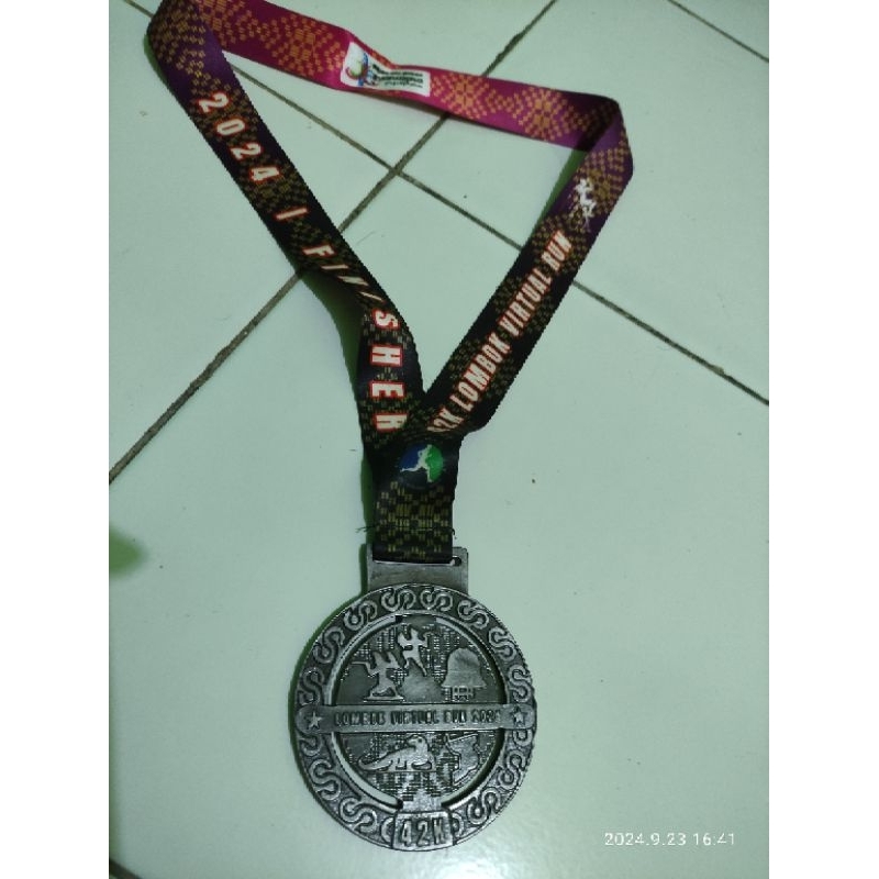 Jual Medali lari marathon 42 km Lombok virtual run | Shopee Indonesia
